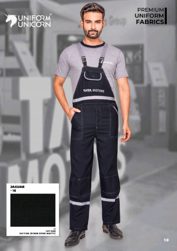 TATA Motors Technician Uniform With Grey And Blue Color in Surat