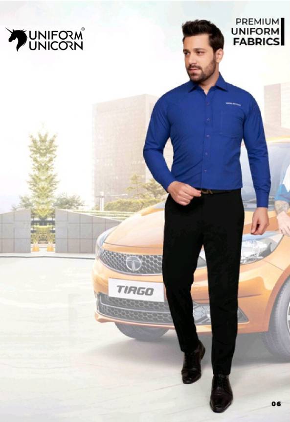Tata Motors Sales Staff Uniform With Blue Shirt And Black Pant in Surat